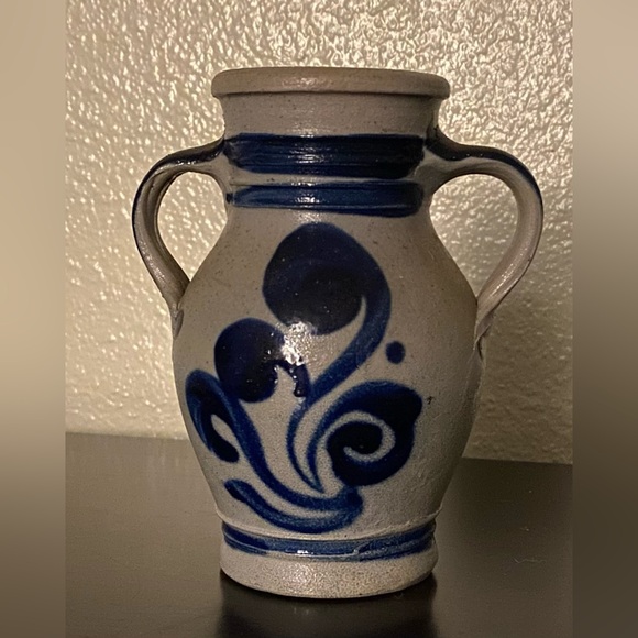 Accents | Vintage German Salt Glazed Handmade Jug Handarbeit Salt ...